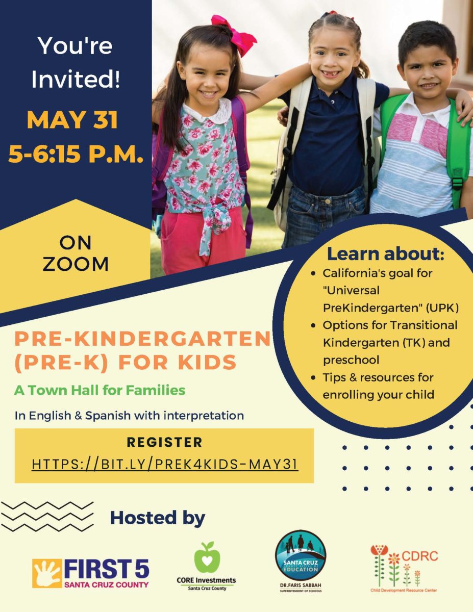 PreKindergarten for Kids: a Town Hall for Families - Santa Cruz County ...