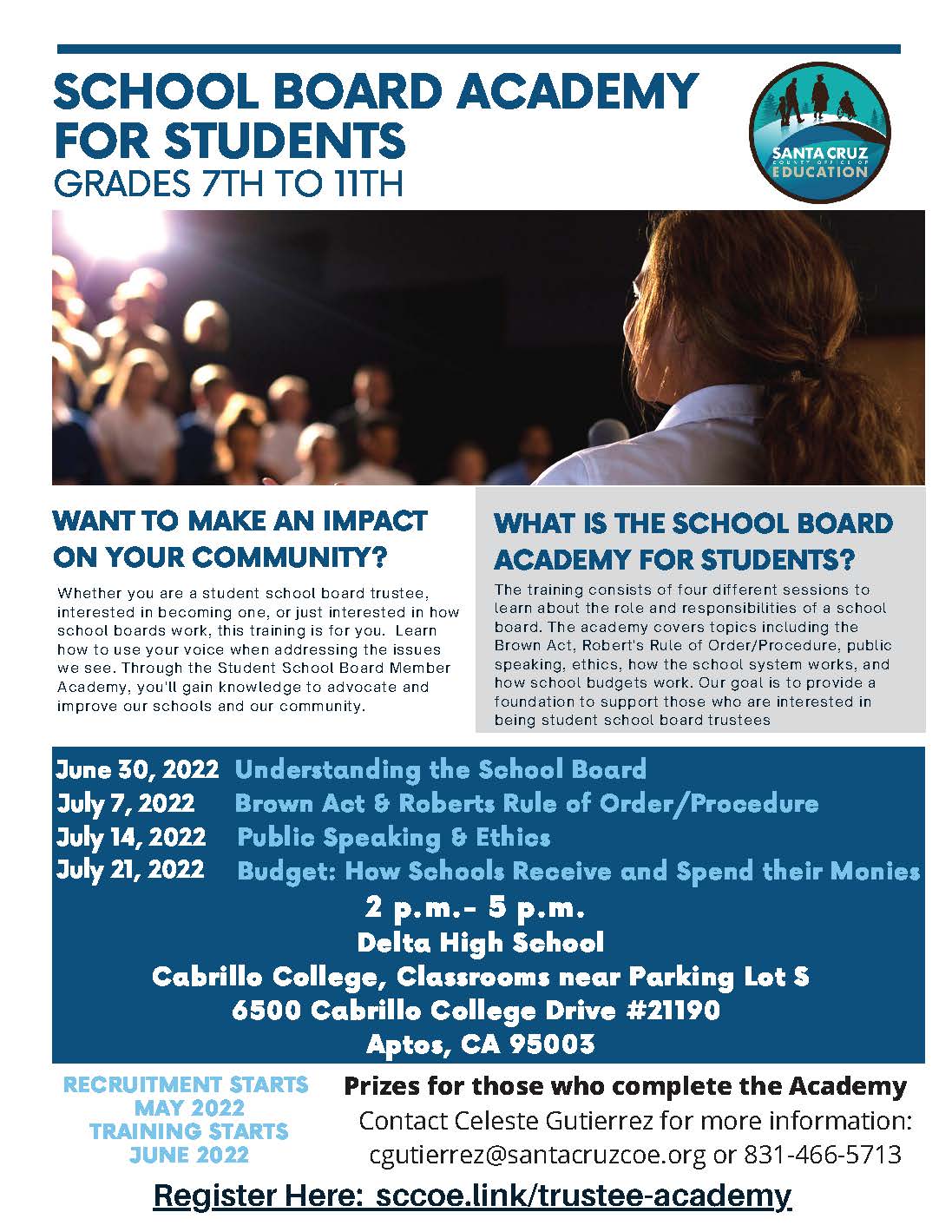 School Board Academy for Students - Santa Cruz County Office Of Education