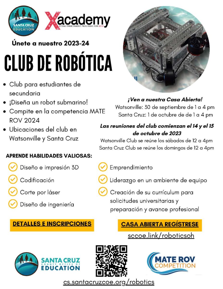 Robotics Club Open House (Santa Cruz) - Santa Cruz County Office Of ...